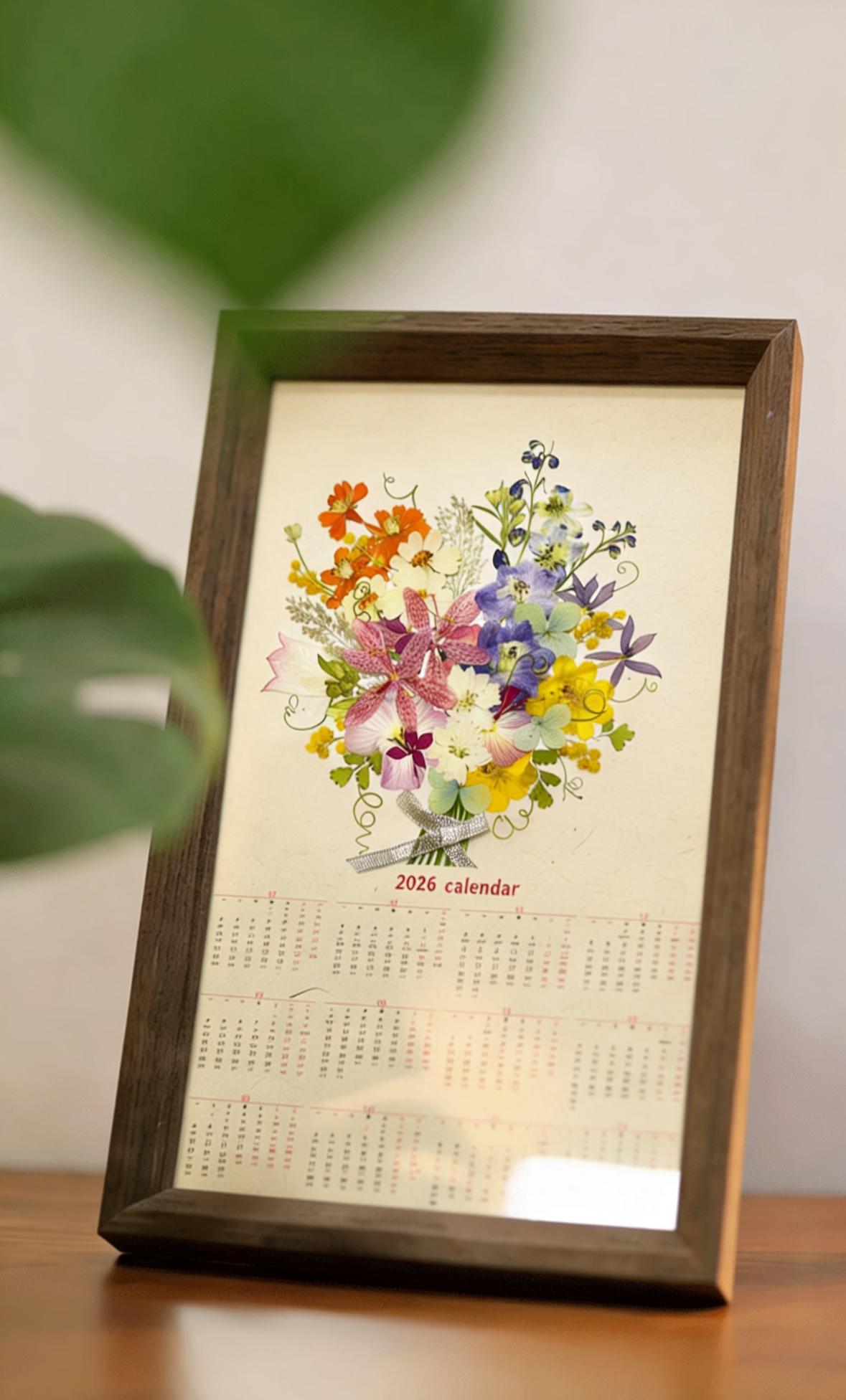 博雅|新年压花台历DIY|博雅网|易班博雅网